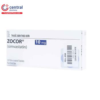 [CHÍNH HÃNG] Thuốc Zocor 10mg - Thuốc làm hạ Cholesterol máu