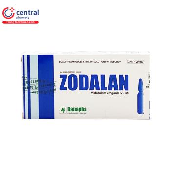 [CHÍNH HÃNG] Thuốc Zodalan 5mg - An thần cho người lớn và trẻ em