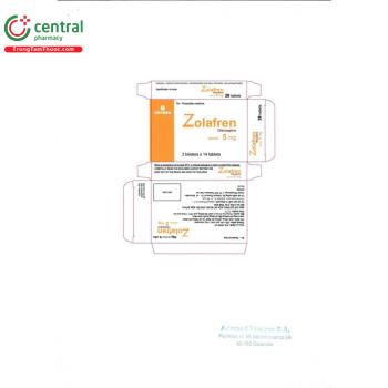 Thuốc Zolafren 5mg - điều trị tâm thần phân liệt, chứng hưng cảm