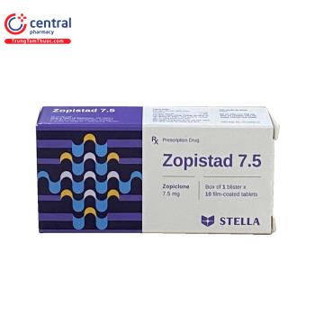 [CHÍNH HÃNG] Thuốc Zopistad 7.5mg - Không lo mất ngủ, khó ngủ