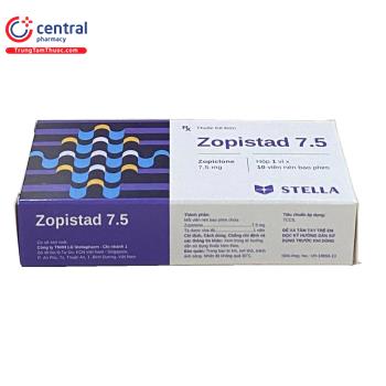 [CHÍNH HÃNG] Thuốc Zopistad 7.5mg - Không lo mất ngủ, khó ngủ