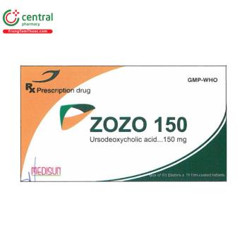 Thuốc Zozo 150 - Điều trị xơ gan ứ mật nguyên phát, làm tan sỏi mật