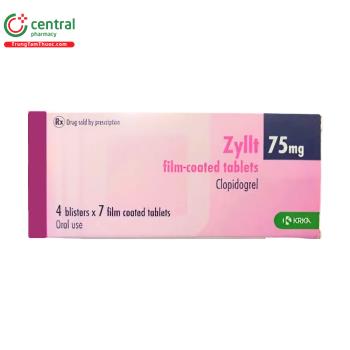 Thuốc Zyllt 75mg - phòng ngừa bệnh lý huyết khối tắc mạch: nhồi máu cơ ...