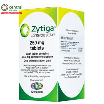 Thuốc Zytiga 250mg của Janssen - Điều trị ung thư tuyến tiền liệt