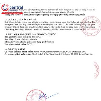 [CHÍNH HÃNG] Thuốc trị cường giáp Thyrozol 10mg hộp 100 viên