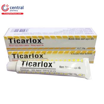 [CHÍNH HÃNG] Kem trị sẹo Ticarlox 10g: Tác dụng, chỉ định, cách dùng