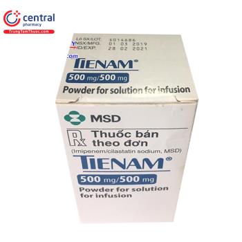 Thuốc Tienam 500mg/500mg: Tác dụng, liều dùng và cách dùng