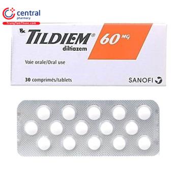 Thuốc Tildiem 60mg điều trị dự phòng cơn đau thắt ngực