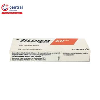 Thuốc Tildiem 60mg điều trị dự phòng cơn đau thắt ngực