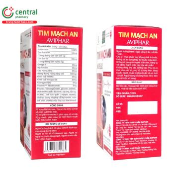 Thuốc Tim Mạch An Aviphar giảm cholesterol máu, bảo vệ tim mạch