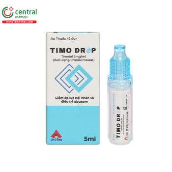 Thuốc Timo drop 5mg/ml điều trị tăng nhãn áp Glaucom góc mở mãn tính ...