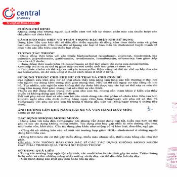 Thuốc bổ sung kẽm Tiptipot: Liều dùng, cách dùng, giá bán