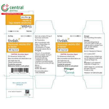 Thuốc Tivdak 40mg Tisotumab trị ung thư cổ tử cung mua ở đâu?
