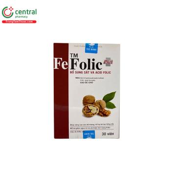 Thuốc TM FeFolic Plus bổ sung acid folic, tăng cường sức đề kháng