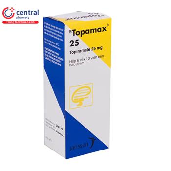 [CHÍNH HÃNG] Thuốc Topamax 25mg điều trị cơn động kinh cục bộ