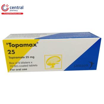 Thuốc Topamax 25mg trị cơn động kinh cục bộ, phòng đau nửa đầu