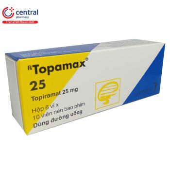 [CHÍNH HÃNG] Thuốc Topamax 25mg điều trị cơn động kinh cục bộ