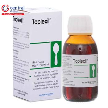 Thuốc Toplexil (siro): Chỉ định, liều dùng và lưu ý sử dụng