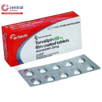 [CHÍNH HÃNG] Thuốc Torvalipin 20mg điều trị rối loạn lipid máu