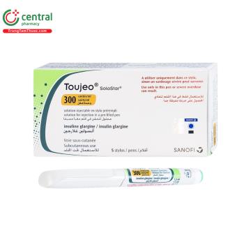 Thuốc Toujeo solostar 300 Units/ML điều trị bệnh tiểu đường ở người lớn