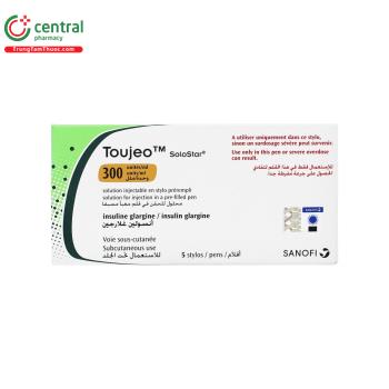 Thuốc Toujeo solostar 300 Units/ML điều trị bệnh tiểu đường ở người lớn