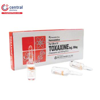 [CHÍNH HÃNG] Thuốc Toxaxine 500mg Inj: ngừa xuất huyết, chảy máu