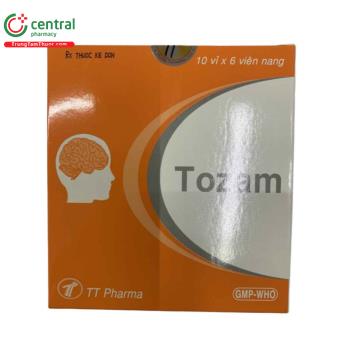 Thuốc Tozam điều trị suy giảm tuần hoàn máu, chóng mặt giá bao nhiêu?