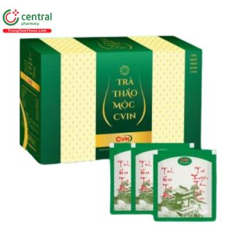 Trà thảo mộc xuyên tâm liên Cvin giảm ho, đau họng, viêm đường hô hấp