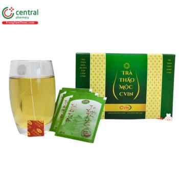 Trà thảo mộc xuyên tâm liên Cvin giảm ho, đau họng, viêm đường hô hấp