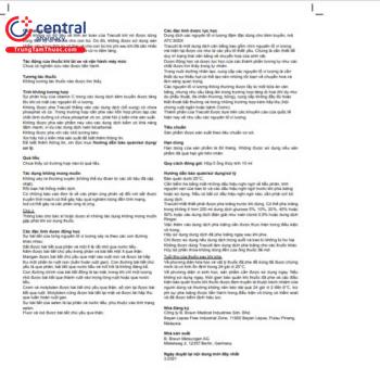 Thuốc Tracutil - Thuốc bổ sung và cung cấp khoáng chất