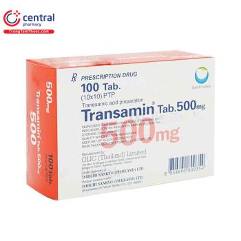 [CHÍNH HÃNG] Thuốc Transamin Tab.500mg có tác dụng cầm máu hiệu quả