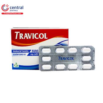 [CHÍNH HÃNG] Thuốc Travicol 500 hạ sốt và giảm đau an toàn