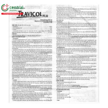 Thuốc Travicol Flu lọ 100 viên giảm nhanh các triệu chứng cảm cúm