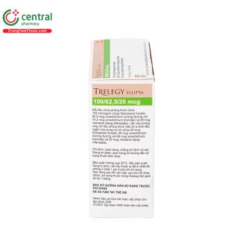 Thuốc Trelegy Ellipta 100/62,5/25 mcg điều trị phổi tắc nghẽn mãn tính