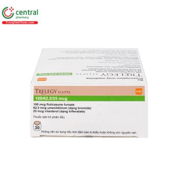 Thuốc Trelegy Ellipta 100/62,5/25 mcg điều trị phổi tắc nghẽn mãn tính