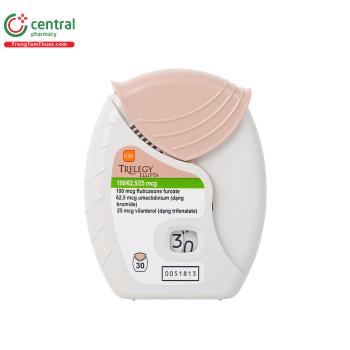 Thuốc Trelegy Ellipta 100/62,5/25 mcg điều trị phổi tắc nghẽn mãn tính