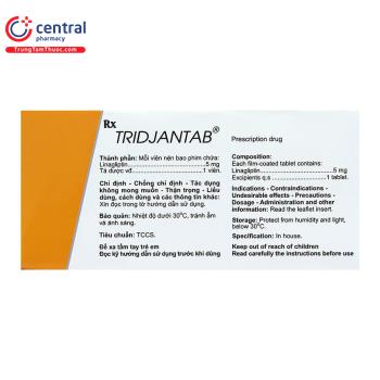 [CHÍNH HÃNG] Thuốc Tridjantab điều trị đái tháo đường type II