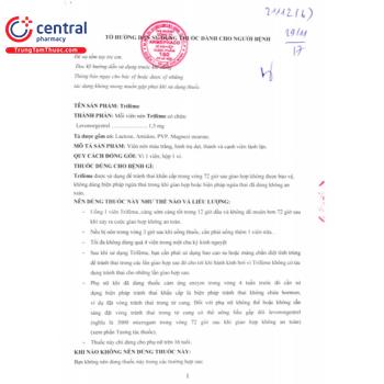 [CHÍNH HÃNG] Thuốc tránh thai Trifème: tác dụng và giá bán