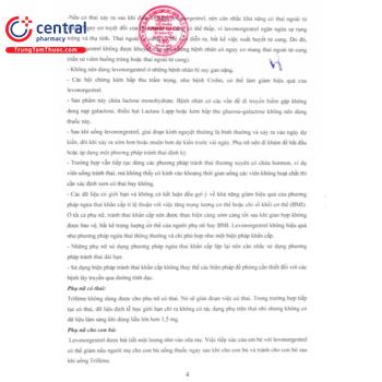 [CHÍNH HÃNG] Thuốc tránh thai Trifème: tác dụng và giá bán