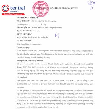 [CHÍNH HÃNG] Thuốc tránh thai Trifème: tác dụng và giá bán