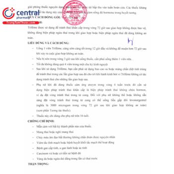 [CHÍNH HÃNG] Thuốc tránh thai Trifème: tác dụng và giá bán