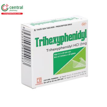Thuốc Trihexyphenidyl 2mg Pharmedic phụ trợ trong điều trị Parkinson