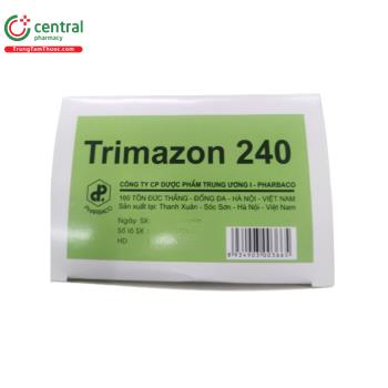 Thuốc Trimazon 240mg điều trị nhiễm khuẩn tiêu hóa, hô hấp cho trẻ