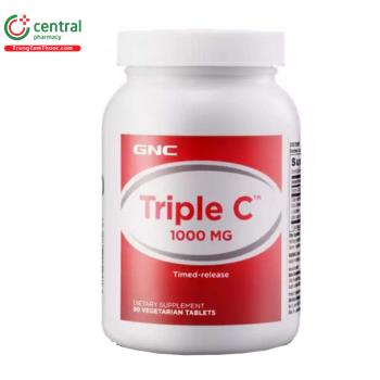 Thuốc Triple C 1000 Mg giúp chống oxy hóa, giảm căng thẳng, stress