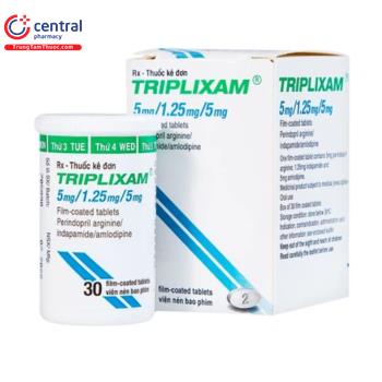Thuốc Triplixam 5mg/1.25mg/5mg - Điều trị cao huyết áp thể nặng