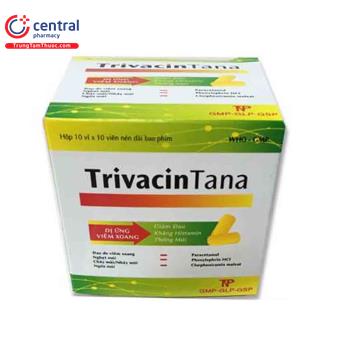 Thuốc Trivacin Tana (vỉ): Cách dùng - liều dùng, giá bán