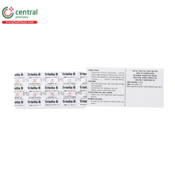 Thuốc Trivita B điều trị viêm đa dây thần kinh, nghiện rượu, mệt mỏi