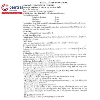 [CHÍNH HÃNG] Thuốc Trivitamin B Complex - Cung cấp vitamin nhóm B