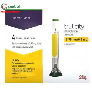 Thuốc Trulicity 0.75mg/ 0.5ml-chỉ định điều trị đái tháo đường tuýp 2