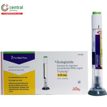 Thuốc Trulicity 0.75mg/ 0.5ml-chỉ định điều trị đái tháo đường tuýp 2